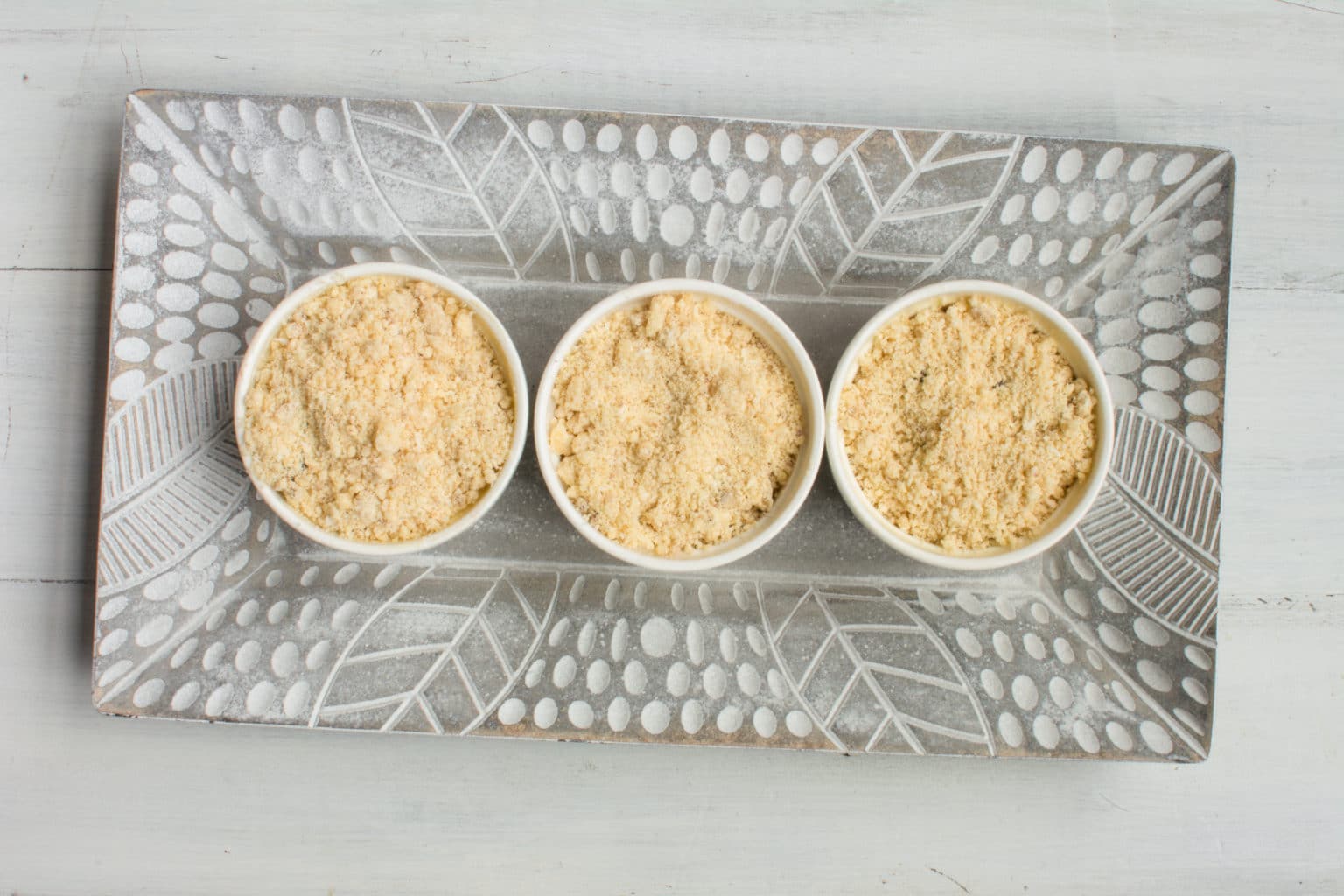 Easy Blueberry Keto Crumble Pots