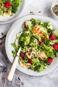 A Simple, Delicious Grilled Keto Halloumi Salad