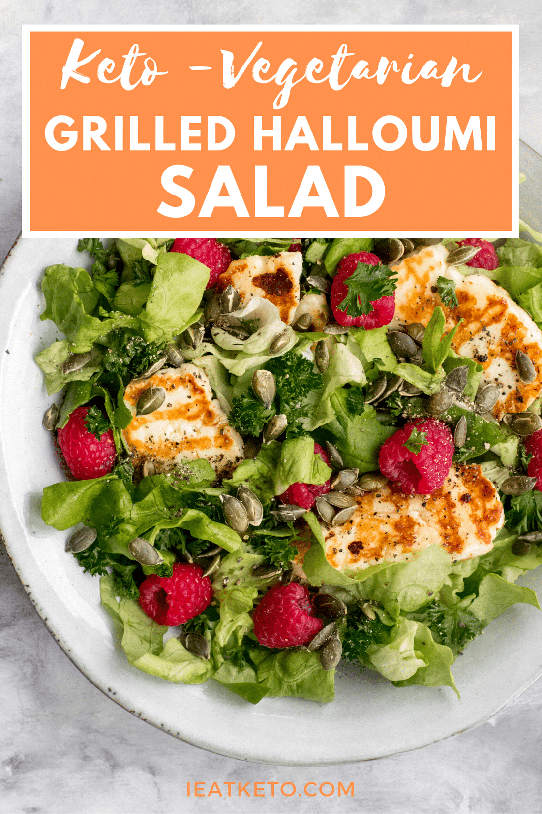 A Simple, Delicious Grilled Keto Halloumi Salad