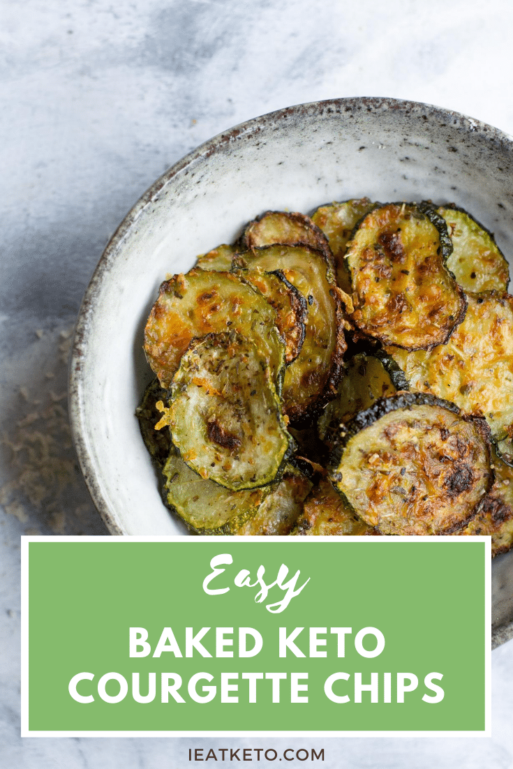 Baked keto courgette chips