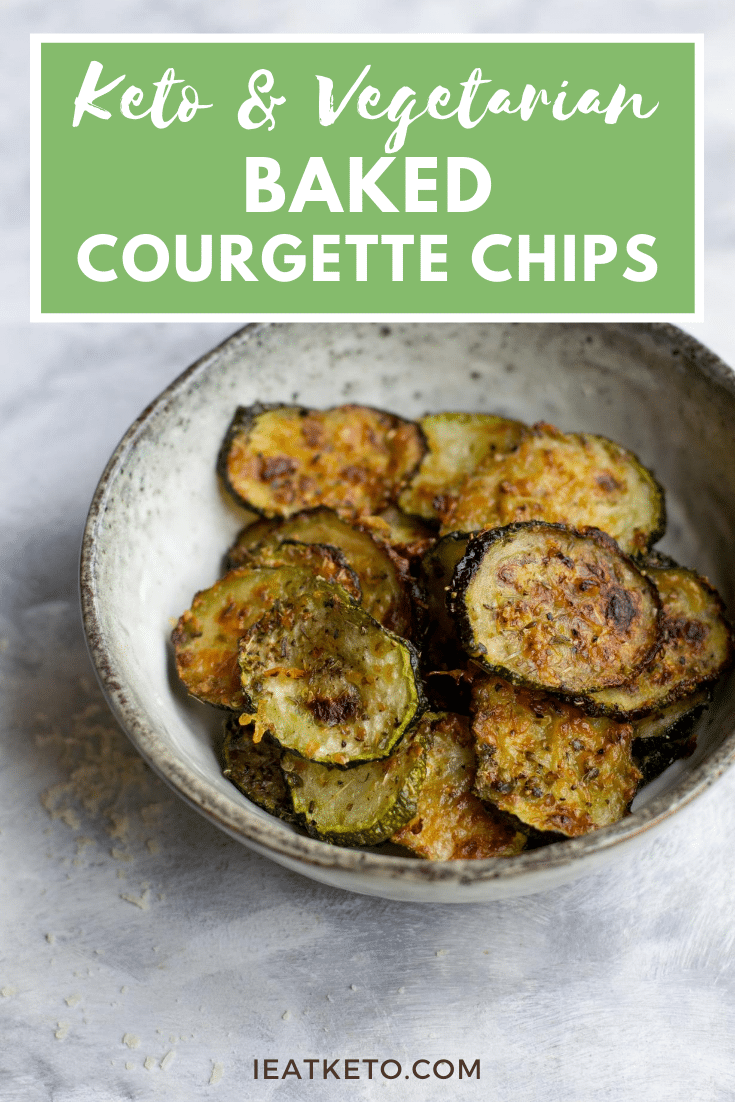 Baked keto courgette chips