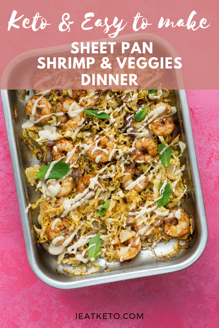 Keto sheet pan shrimp and veggies dinner