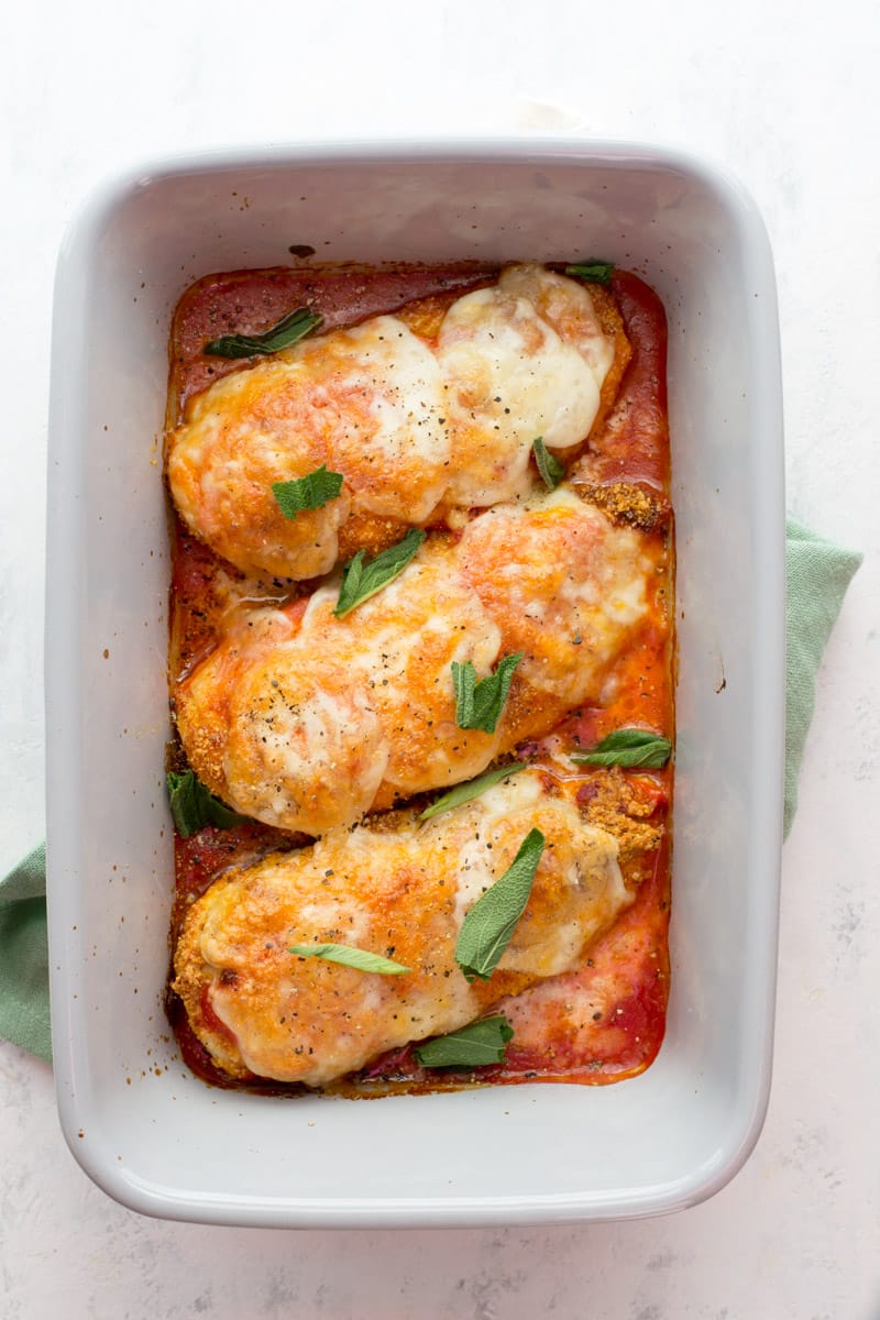 Easy keto chicken parmesan