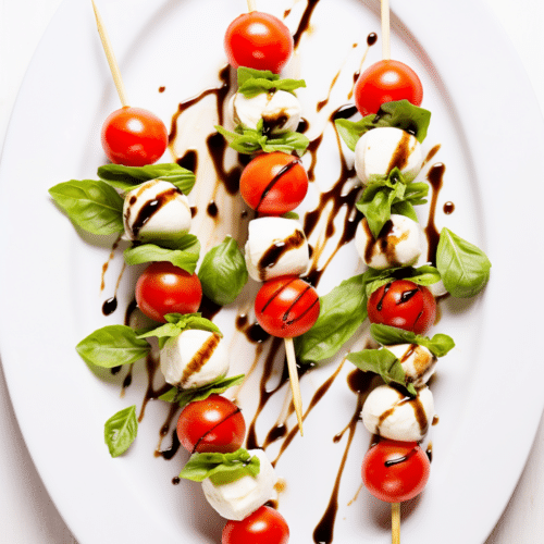 Italian Flavours: Keto Caprese Skewers with Balsamic Drizzle Recipe - A ...