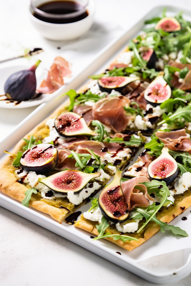 Delicious Keto Fig and Prosciutto Flatbread Recipe: A Low Carb Delight