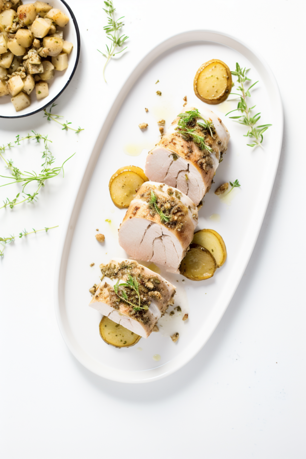 Savor this Low-Carb Pear, Blue Cheese, and Walnut Stuffed Pork Loin Recipe