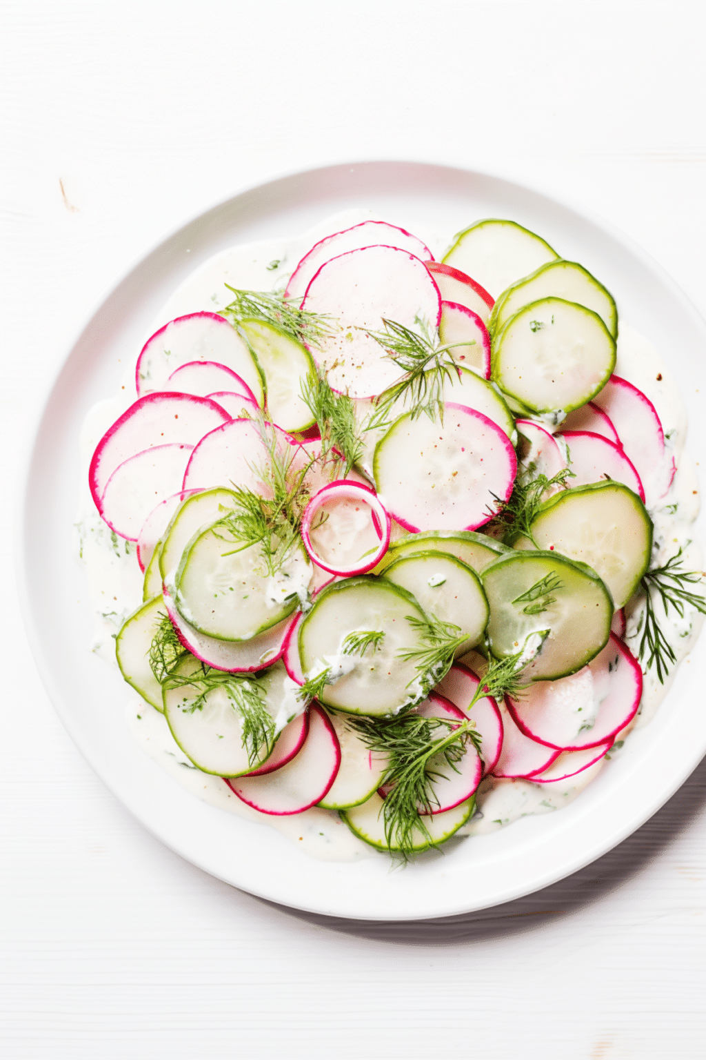 Nutritious Low-Carb Radish and Cucumber Salad with Dill: A Refreshing ...