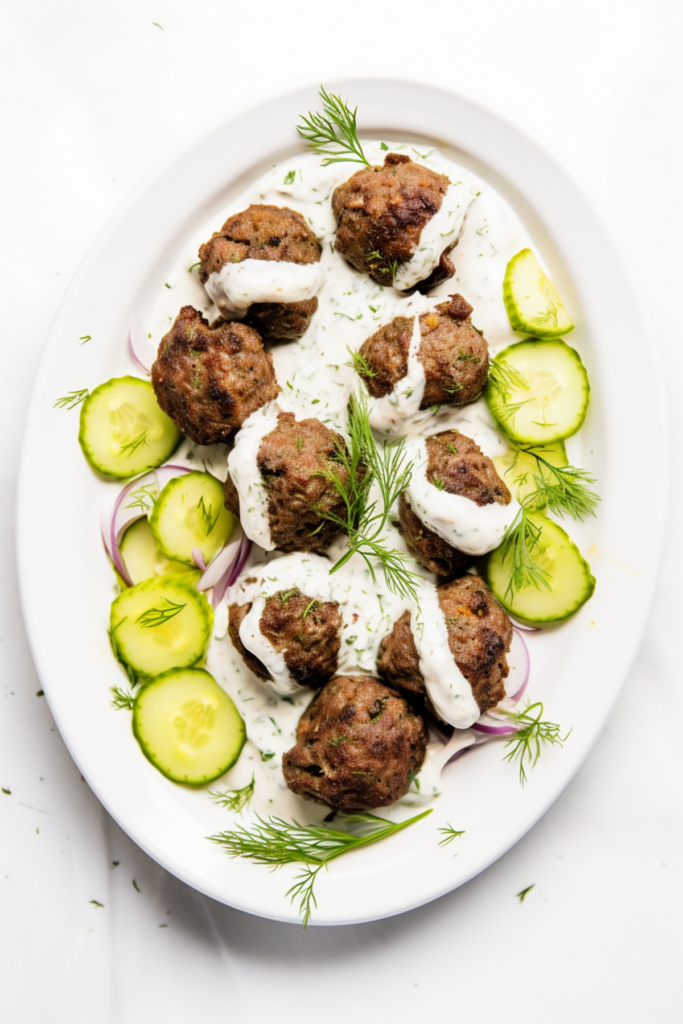Easy and Delicious Mini Keto Lamb Koftas with Tzatziki Sauce Recipe