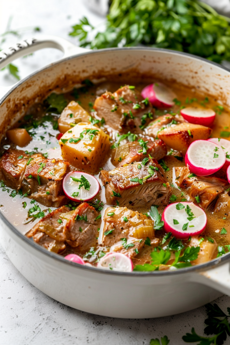 Mouthwatering Keto Pork Stew Recipe: Radishes as Potatoes for Low Carb ...