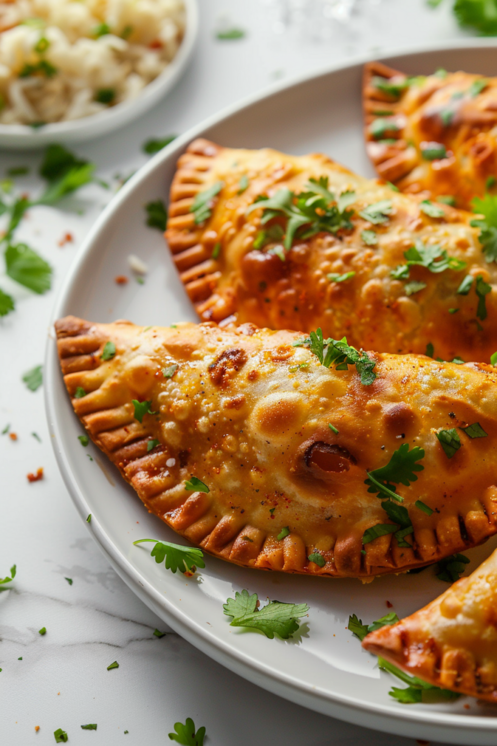 Easy Keto Spicy Ground Chicken Samosas Recipe with Almond Flour Dough