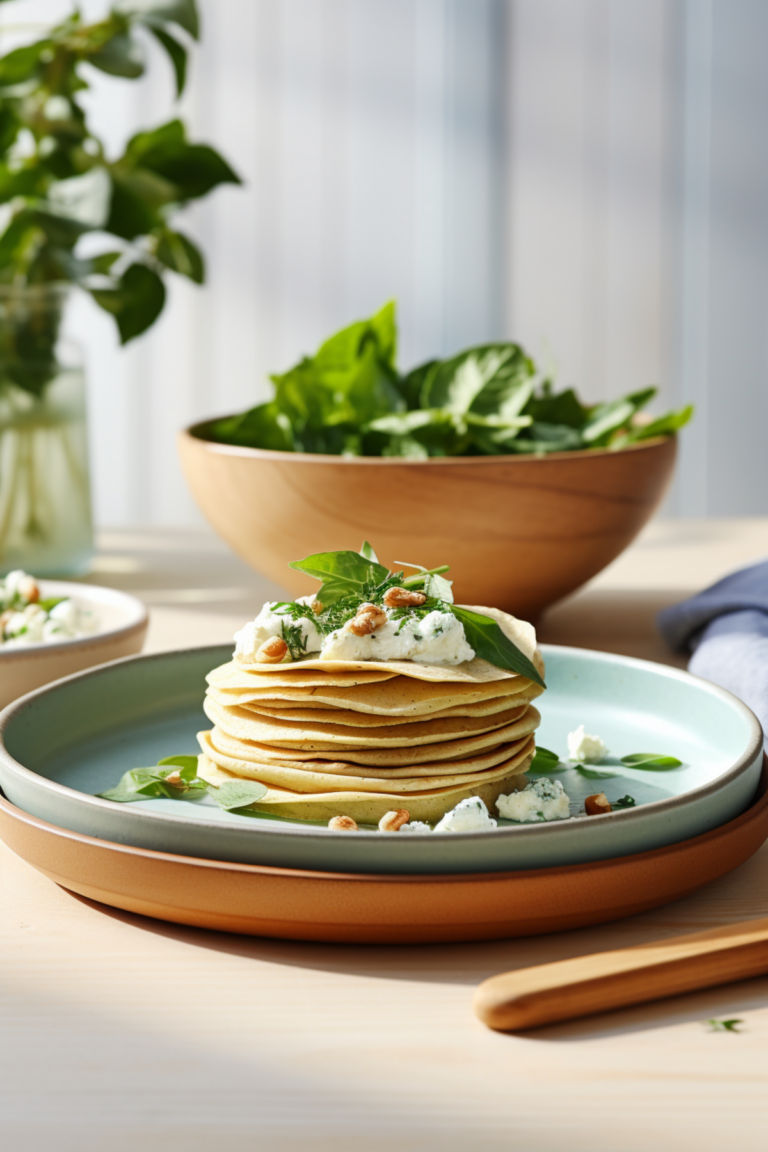 Delicious Low-Carb Ricotta and Spinach Keto Crepes Recipe for a Healthy ...