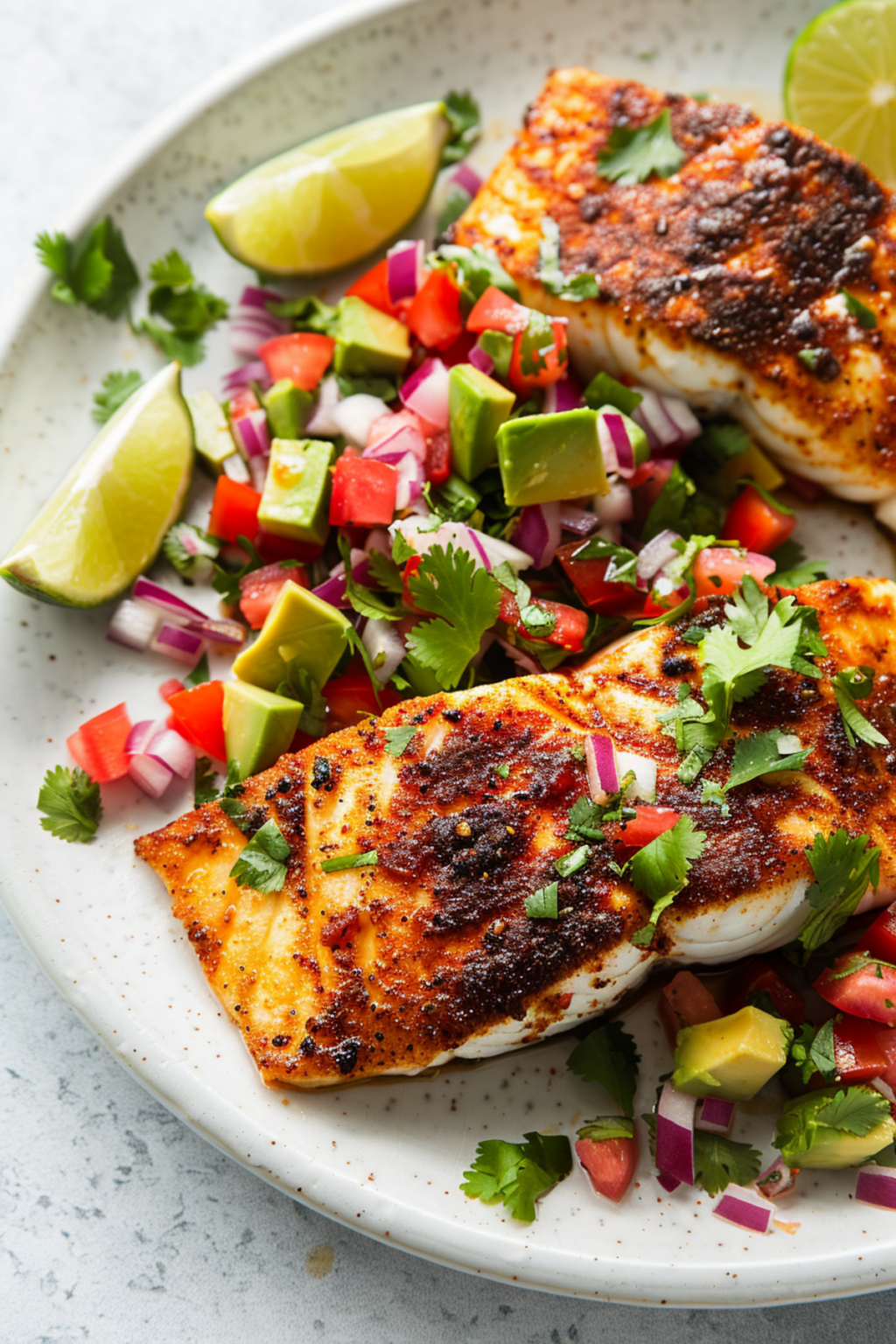 Easy and Delicious Keto Blackened Cod with Avocado Salsa Recipe for a ...