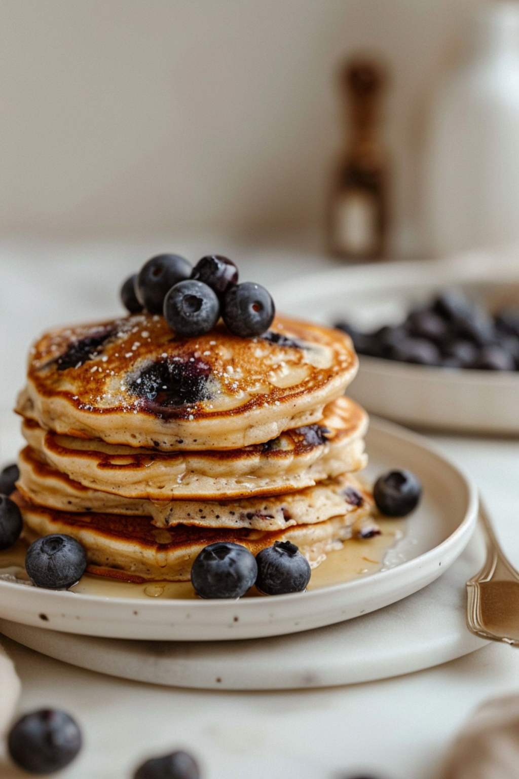 Easy Keto Blueberry Coconut Flour Pancakes Recipe for a Healthy Breakfast