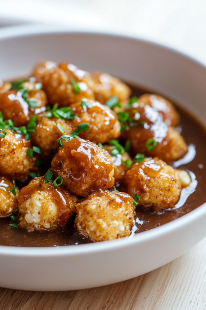 Delicious Keto Cauliflower Tater Tot Poutine: A Low-Carb Comfort Food ...